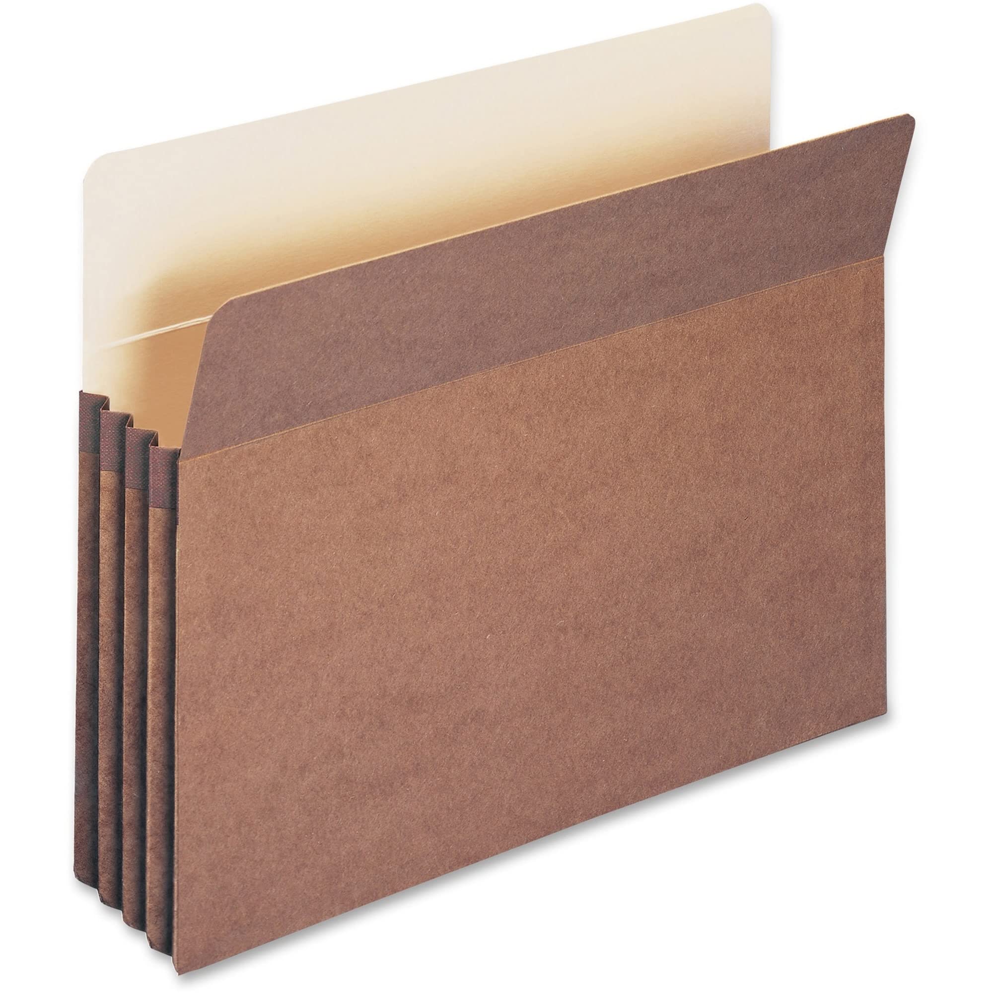Smead File Pocket, Straight-Cut Tab, Guide Height, 3-1/2 Expansion, Letter Size, Redrope, 50 per Box (73805)