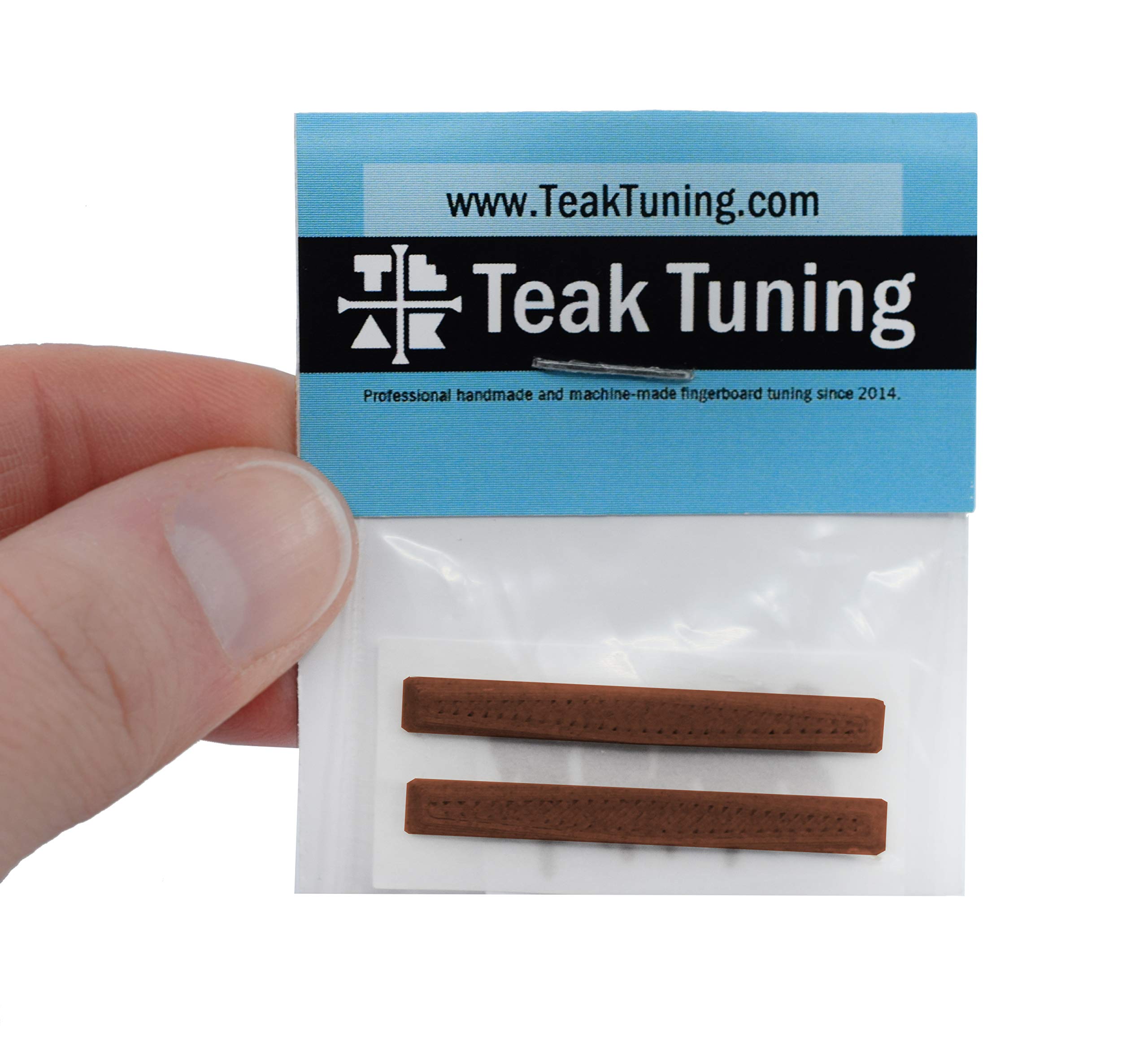 Teak Tuning Gem Edition Adhesive Board Rails, Black Onyx Colorway - Set of 2 Fingerboard Rails - Set of 2 Rails - Designed & Made in The USA