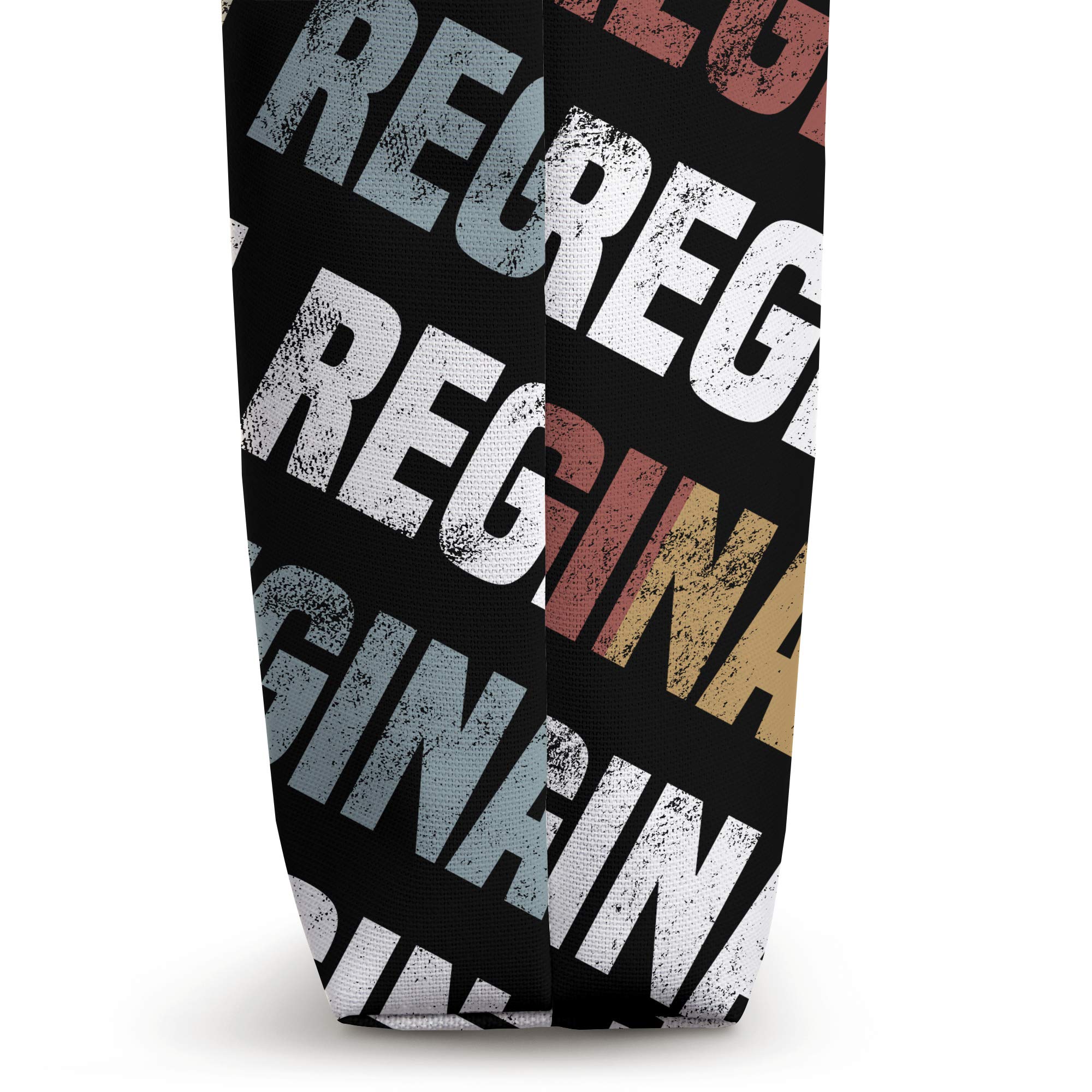 Vintage First Name Pattern Retro Forename Gift for Regina Tote Bag