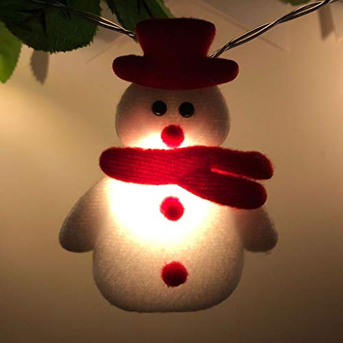 Snowman Christmas Lights, Xmas String Lights Waterproof 5.1 ft 10 LEDs,DIY Lights Decorations for Home, Garden, Patio Festival Party