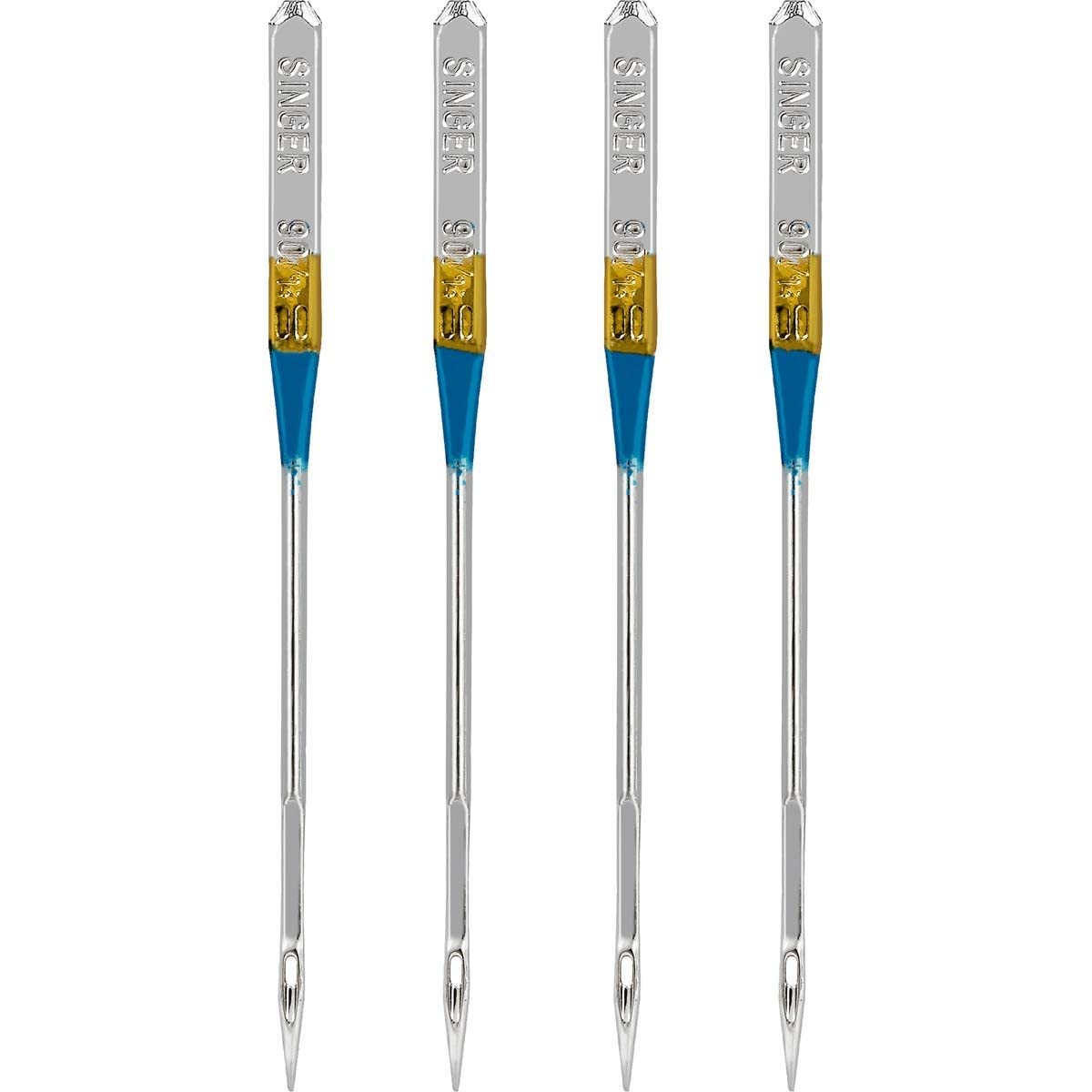 SINGER 4820 Universal Ball Point Machine Needles for Knit Fabric, Size 90/14, 4-Count