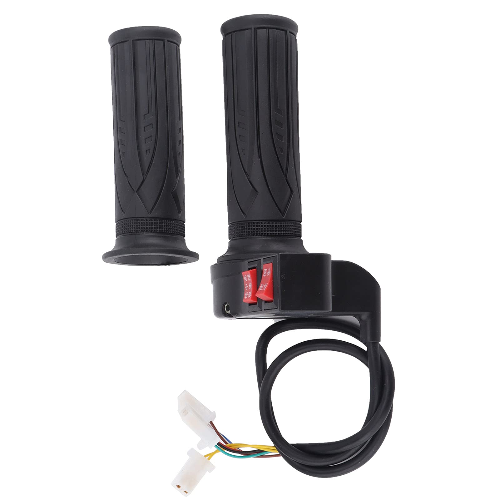 VGEBY 1Pair Electric Bike Throttle Grip, 3 Speed Control Throttle Hand Grips for Electric Bikes with Forward and Reverse Gear Electric Accessories