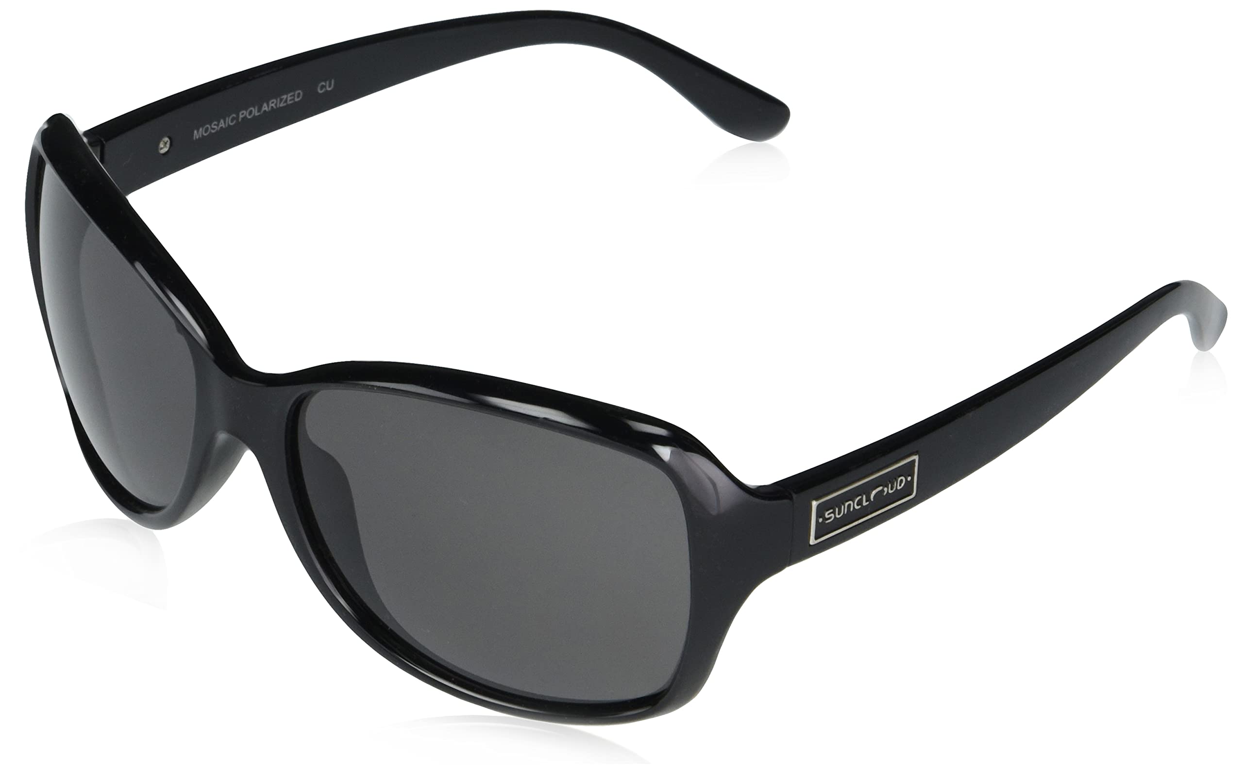 Suncloud Women's naa Polarized Sport Sunglasses, Black, Medium