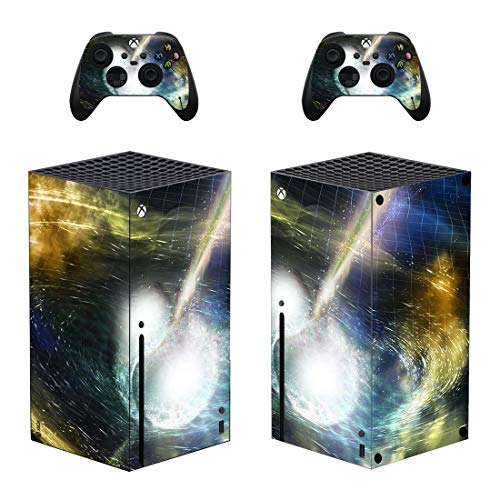 Vinyl Skin Sticker Cover Decal for Microsoft X-box-Series-X Console and Remote Controllers Paysage Color HD Printing (only fit X-box-Series-X )