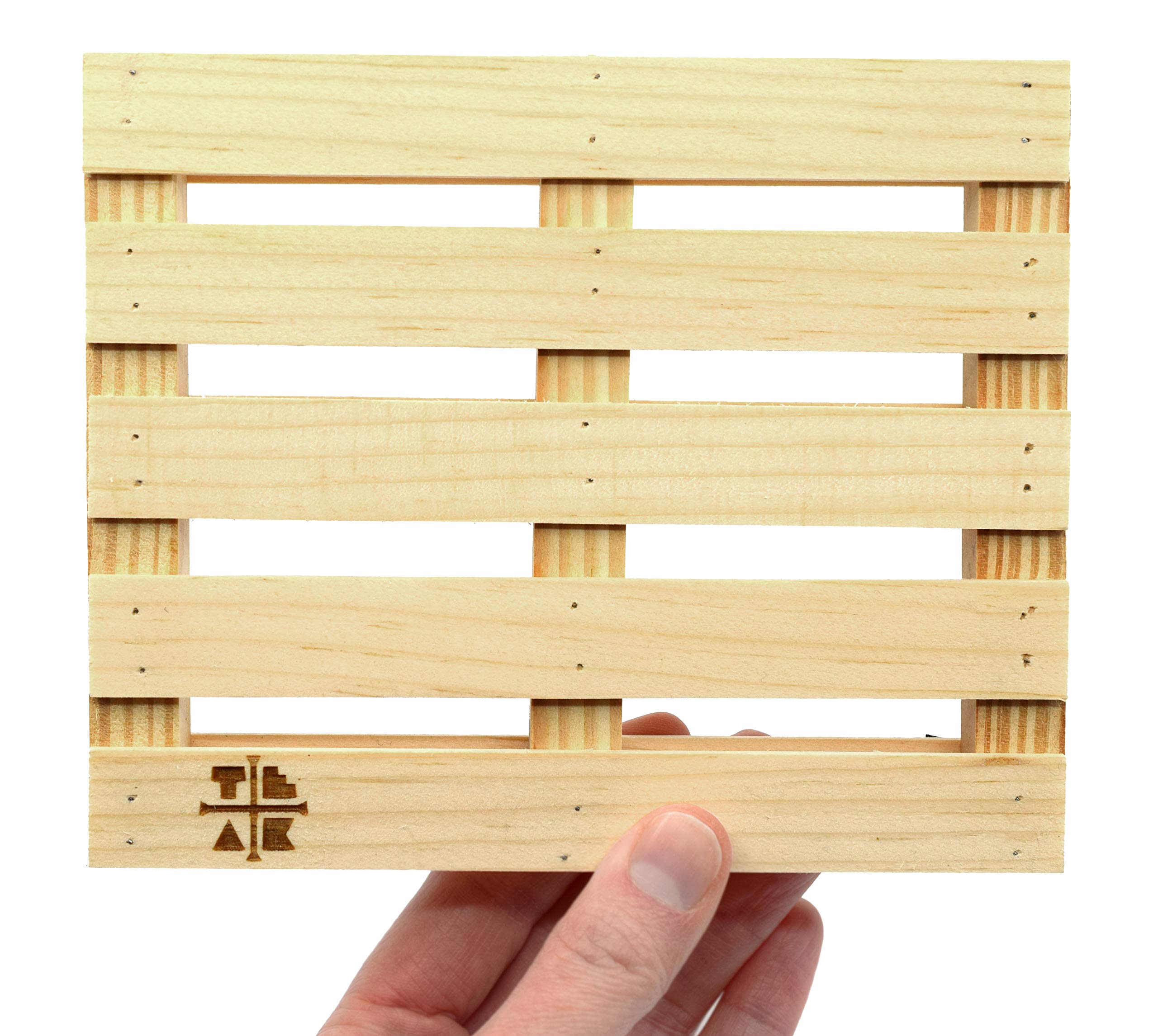 Teak Tuning Wooden Fingerboard Pallet - 5" Long, 0.75" Tall, 6" Wide - 1:12 Scale