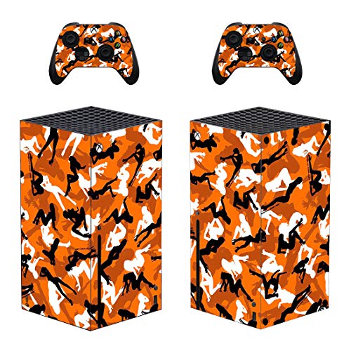Vinyl Skin Sticker Cover Decal for Microsoft X-box-Series-X Console and Remote Controllers Paysage Color HD Printing (only fit X-box-Series-X )