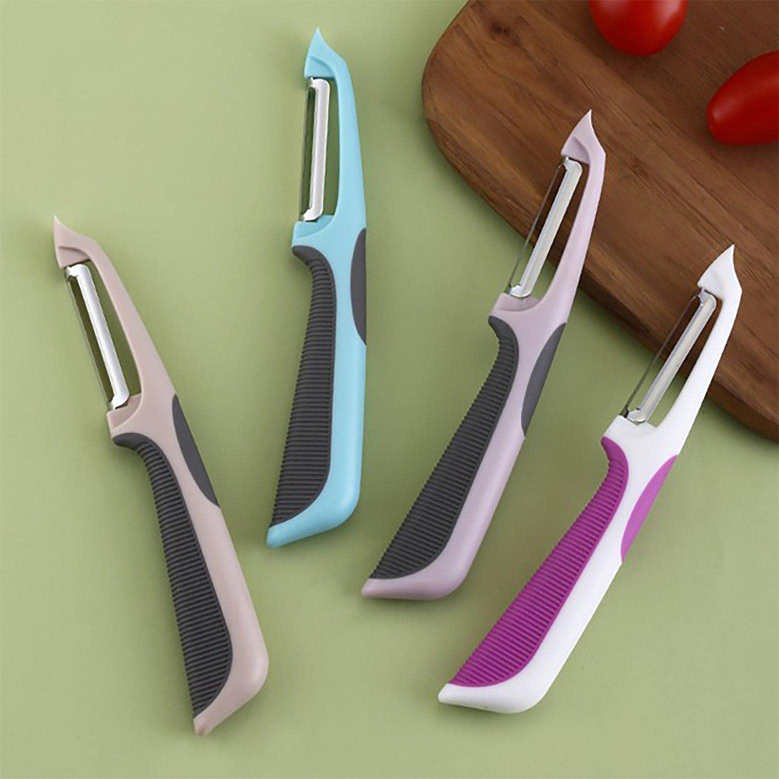 SolwDa Vegetable Potato Peelers for Kitchen, Fruit Carrot Zucchini Cucumber Apple Peeler, Good Grip Veggie Peeler Makes Peeling Very Easy