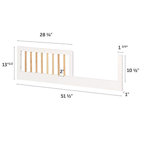South Shore Balka Toddler Rail for Baby Crib White and Natural, Bohemian Harmony