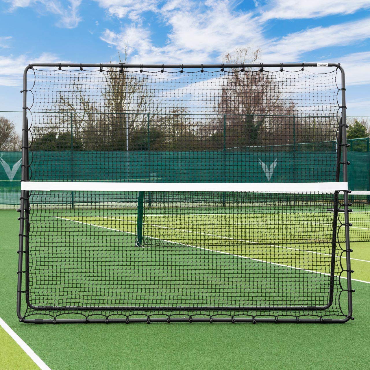 Tennis Rebound Net Trainer (9' x 7') - New and Improved 2017 Model [Net World Sports]