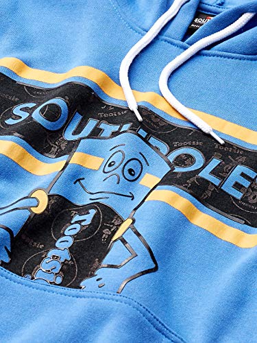 Southpole Men's Tootsie Fashion Fleece Sweatshirt (Hoody, Crewneck), Sky Blue Giantroll, Medium