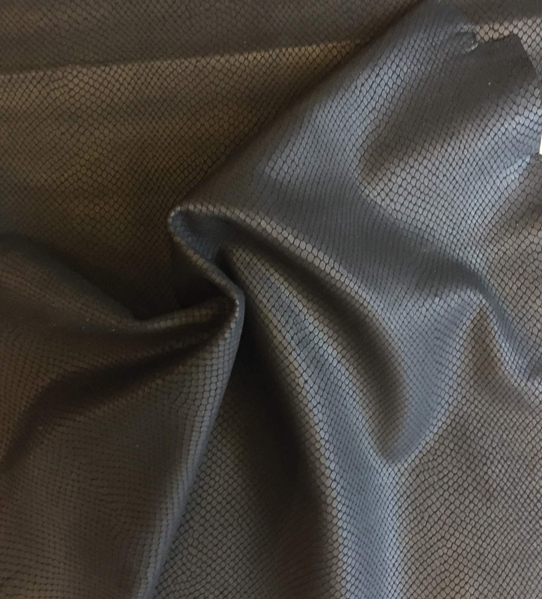 Snakeskin Embossed Leather Hides - Black Color - Genuine Lambskin Craft Material – 5 sq ft - AVG 26¨x 24¨at Longest and widest - Home Decor Projects - Upholstery Fabric Supply - Leather Treasure Shop