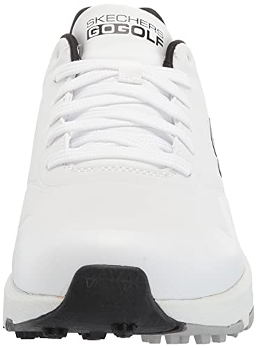 Skechers Mens Go Skech-air Dos Relaxed Fit Golf Shoe, White/Black, 11