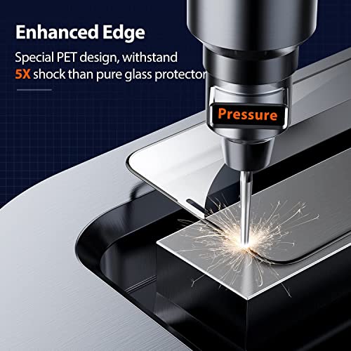 TORRAS Diamond Shield Screen Protector for iPhone 11 Pro Max Tempered Glass [Full Coverage] Anti-Shatter 9H Protection (2 Pack) for iPhone Xs Max, 6.5"
