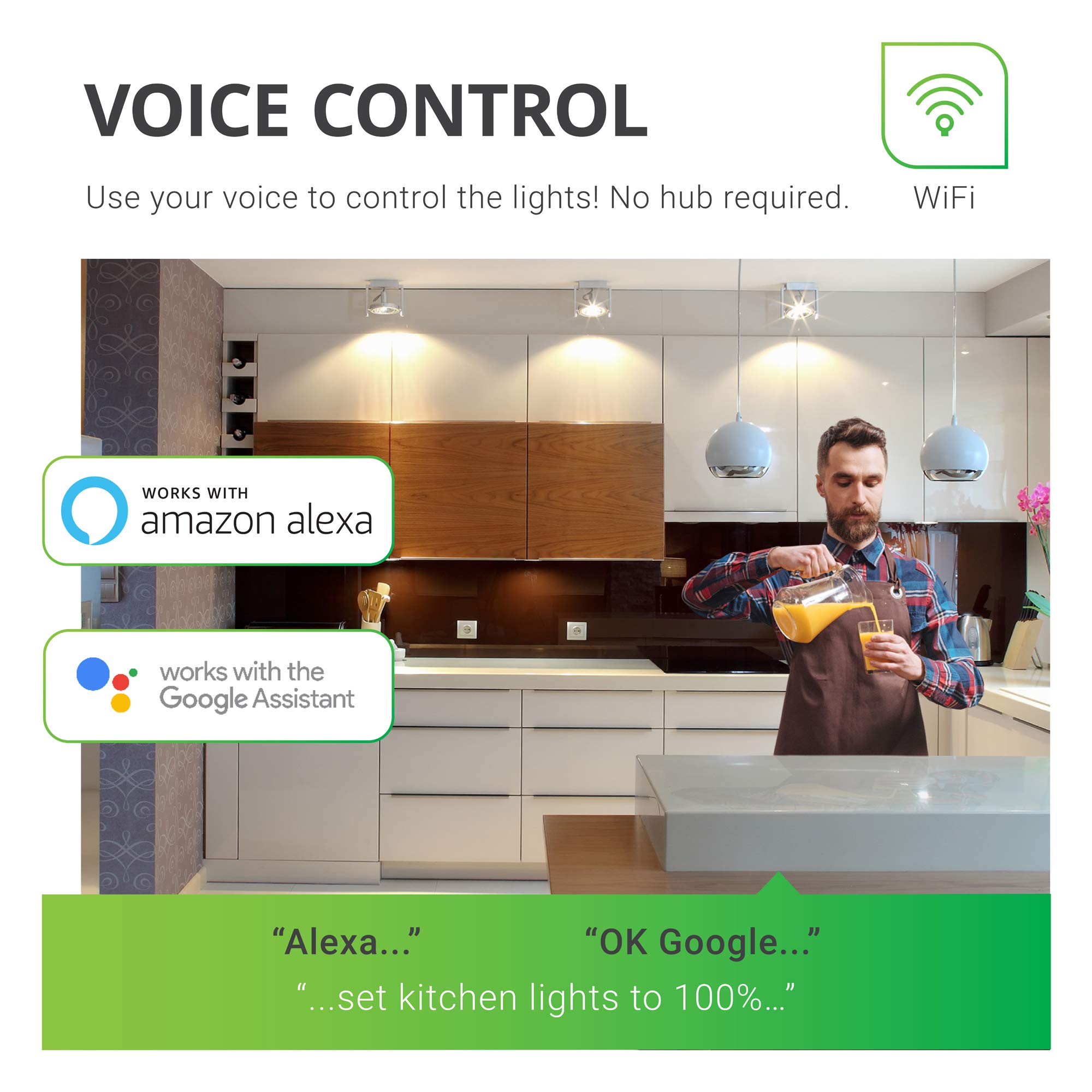 Sunco PAR30 WiFi Smart Flood Lights Bulbs, Alexa RGB LED Color Changing Light, 11W, Outdoor, Dimmable, Tunable White CCT, Google Assistant Amazon Alexa Compatible - No Hub Required 2 Pack