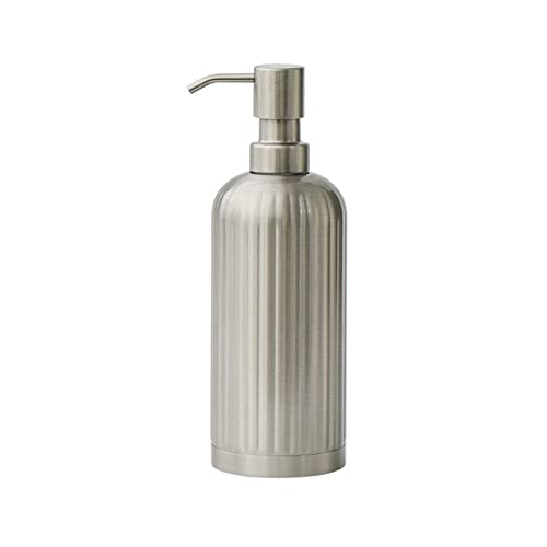 Soap Dispenser Classic Vertical Stainless Steel Pump Bottle Furniture Press Type Lotion Bottle Bathroom Multi-Function Split Bottle Soap Pump Bottles