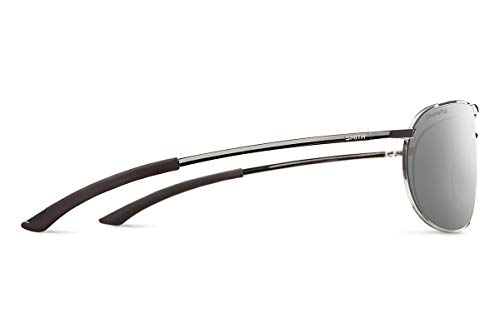 SMITH Serpico Slim 2 Lifestyle Sunglasses - Silver | Chromapop Polarized Platinum Mirror