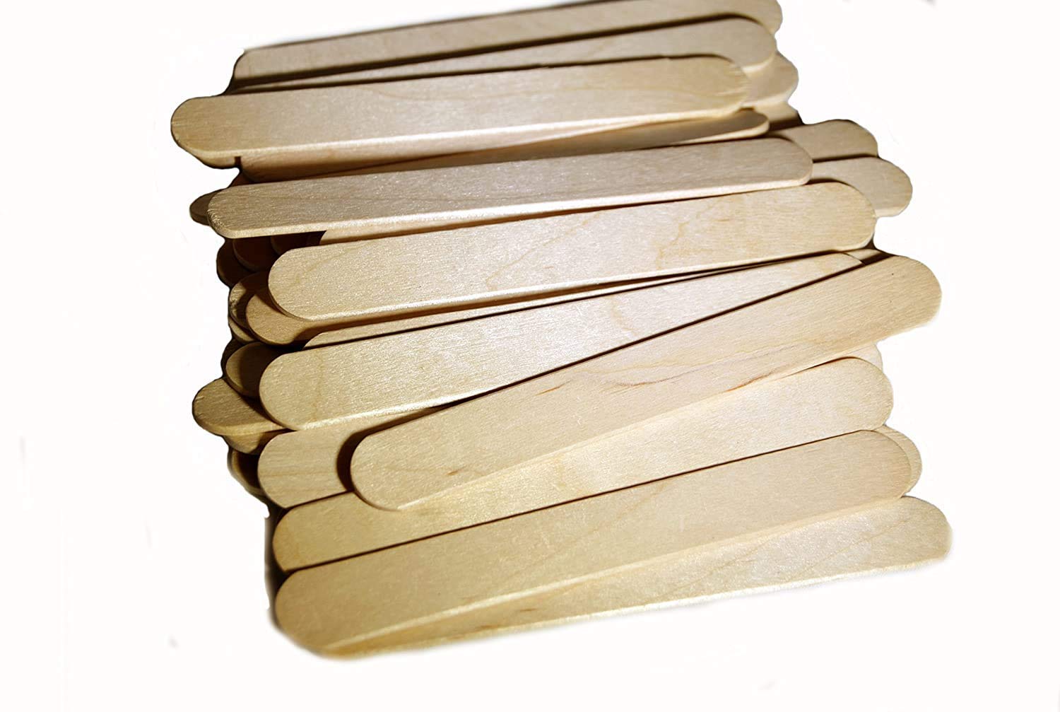 Spa Stix - STD114 Number 2-500ct-2MAS Natural Wooden Jumbo Craft Stix. Pack of 500