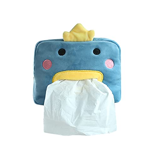 Tissue Box Cover Soft Adorable Animals Shaped Creative Storage Bag Hanging Pouch Tissue Box for Car Home Led Lights for Inside