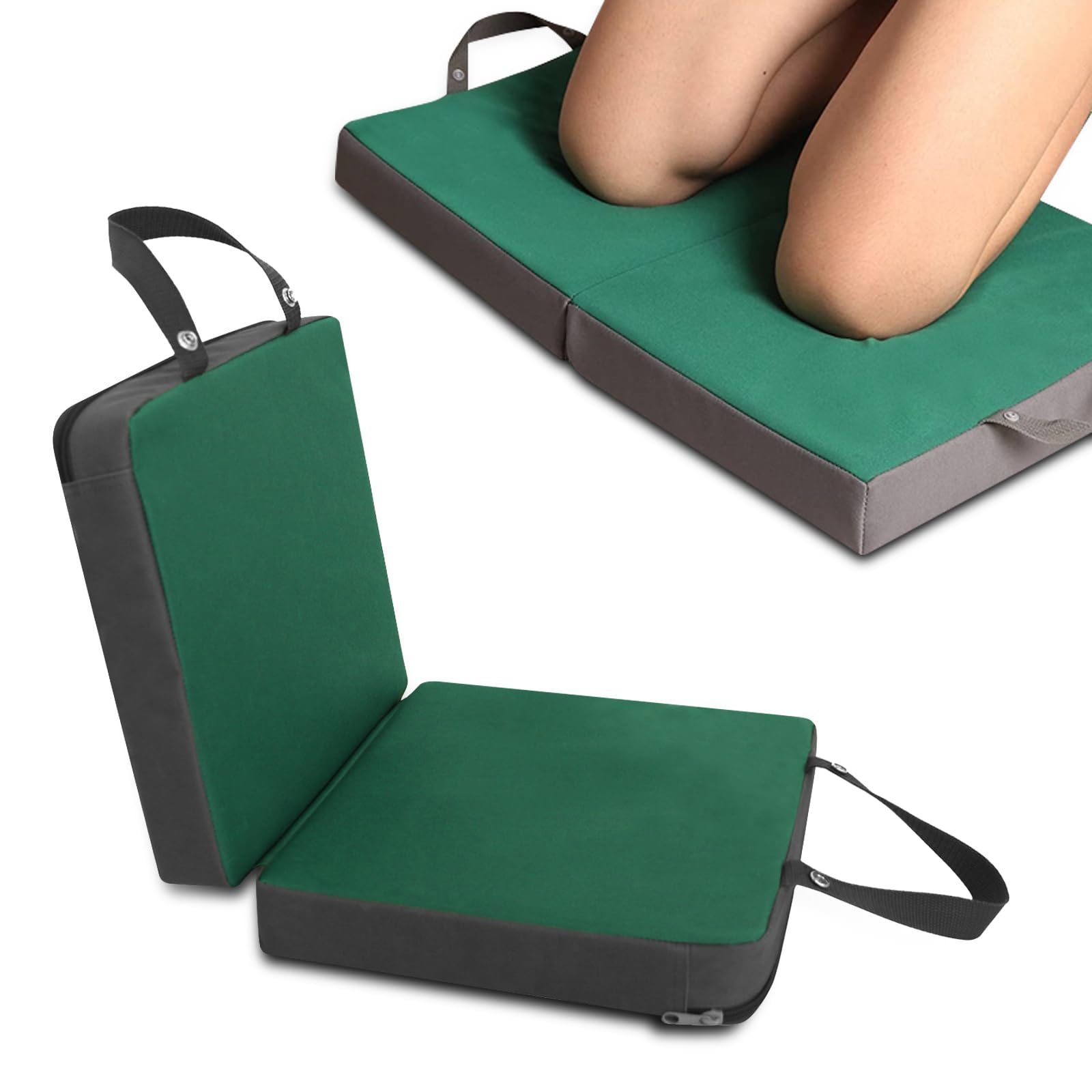 WITSTEP Garden Kneeling Pad, Extra Thick Memory Foam Kneeling Pad Foldable Outdoor Gardening Kneeler Pads with Snap Handle, Lightweight Kneeling Cushion Pads for Gardening,Work,Yoga,Bath