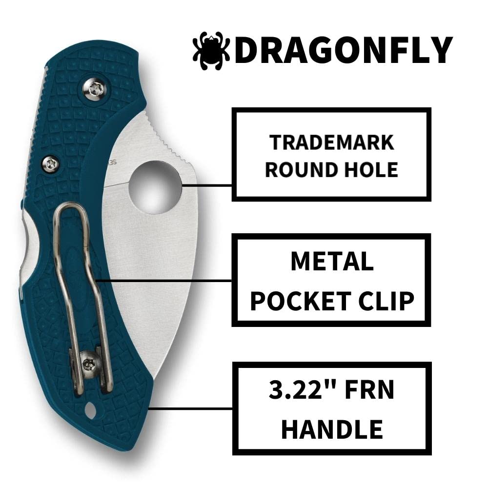 Spyderco Dragonfly 2 Lightweight Folding Pocket Knife - PlainEdge - C28FP2WK390