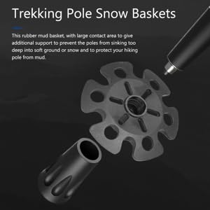 VGEBY Hiking Pole Basket, Ski Pole Snowflake Disk Basket Hiking Stick Accessory for Outdoor Walking Trekking Climbing Trekking Pole Snow Basket Hiking Pole Basket Ski Pole Baskets Replacement