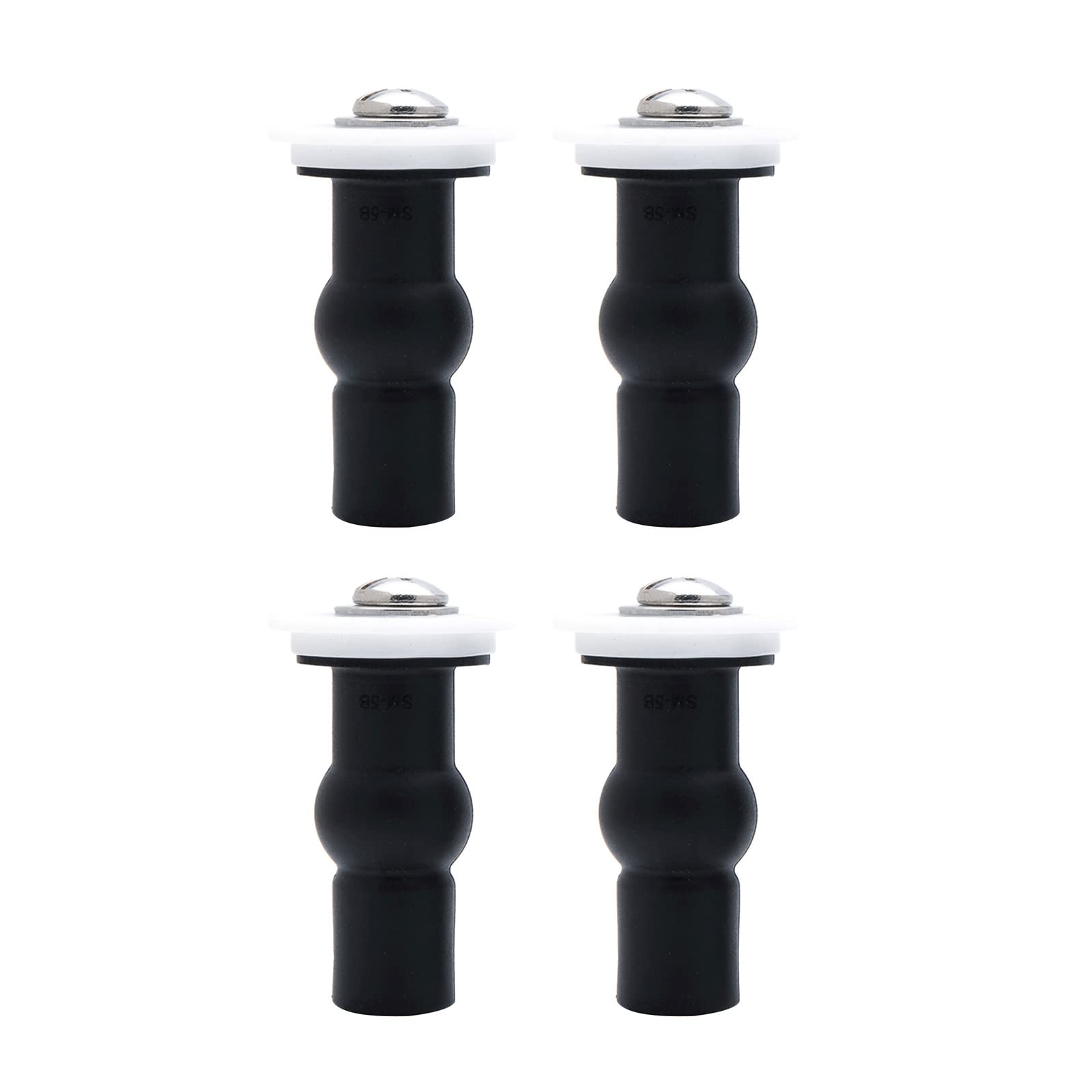Universal Toilet Seats Screws Expanding Rubber Top Fixed Screws For Top Mount Toilet For Seat Hinges Easy To Instal Toilet Seat Fixing Kit