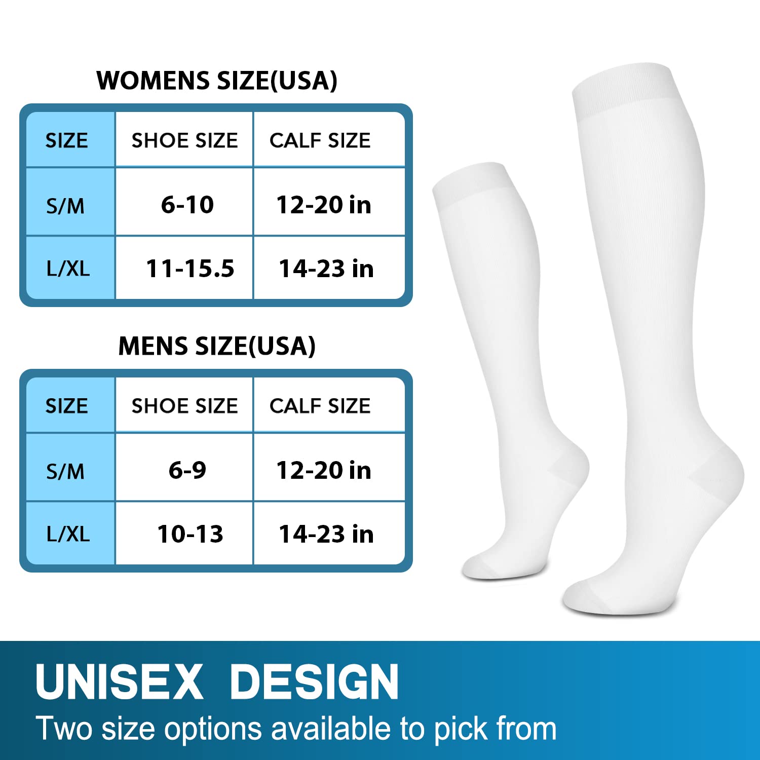 SunFeeling Compression Socks for Women & Men Circulation (3 Pairs) - Best Support for Athletic Running Nurses Recovery Travel,Small-Medium