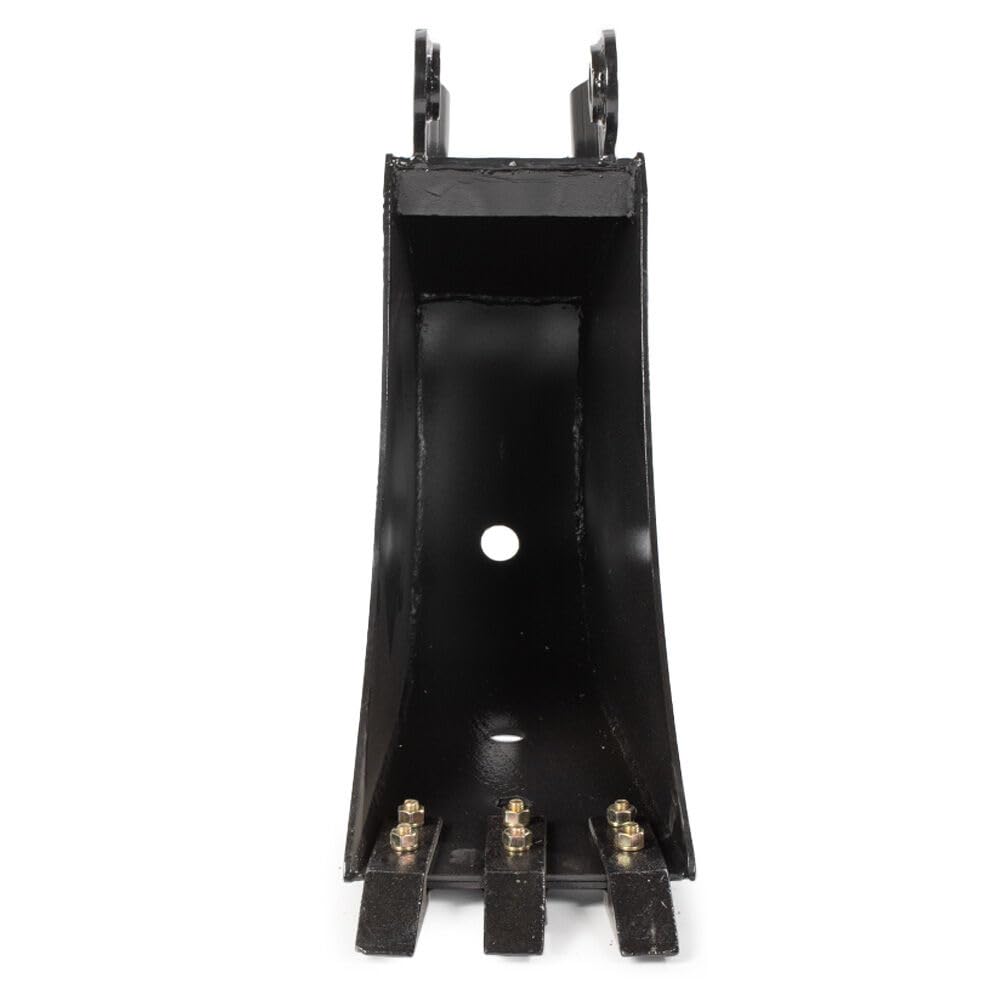Titan Attachments 10" Front Hoe & Backhoe Bucket, Strong Replaceable Carbon Steel Teeth, Hydraulic Tilt Bucket, Excavator Attachment for Front Hoe & Backhoe Excavators, Skid Steer & Loader Accessory
