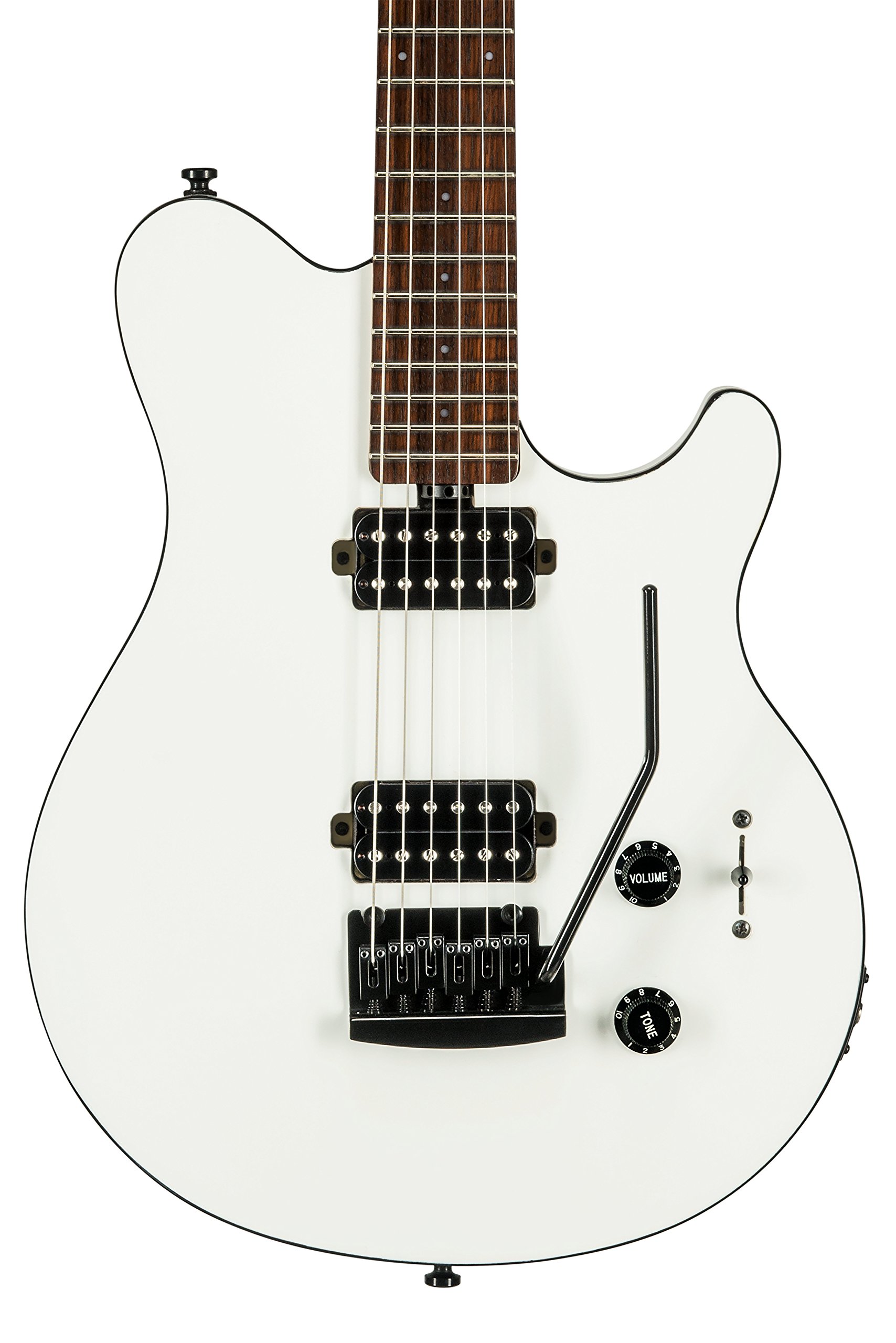 Sterling By MusicMan 6 String Sterling by Music Man Axis AX3S Electric Guitar Body, Right, White with Black Binding (AX3S-WH-R1)