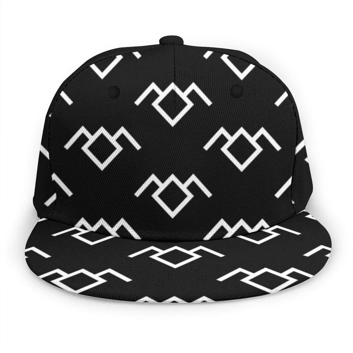 Twin Owl Petroglyph Snapback Hat Hip Hop Baseball Cap Flat Bill Brim Adjustable Trucker Hat for Men