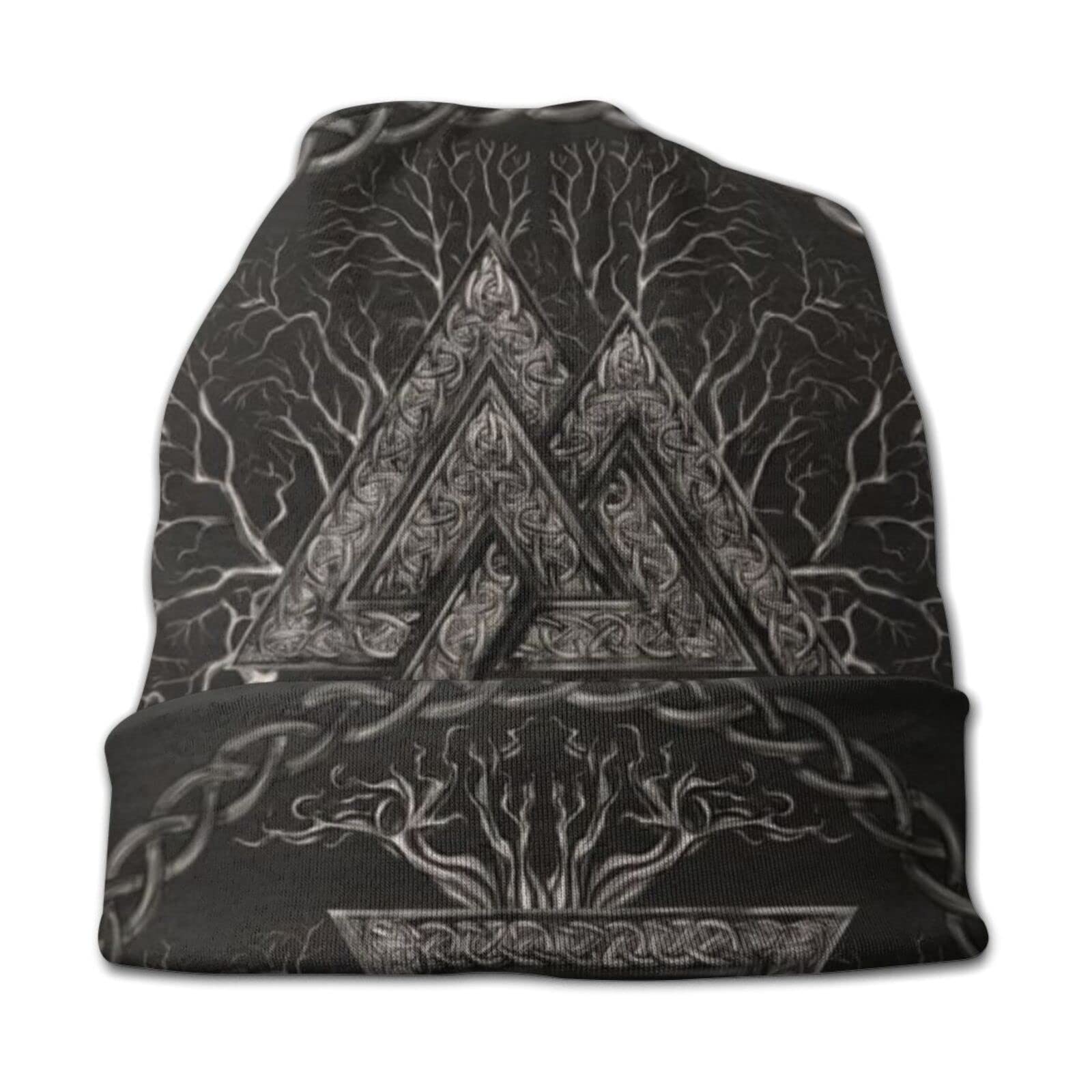 Vikings Beanie Hat Cap Winter Softknit Stocking Cap Slouchy Headwear for Men and Women