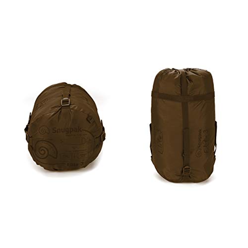 Snugpak Softie Elite 3 Sleeping Bag, 23 Degree, Expanda Panel System for Extra Space, Coyote