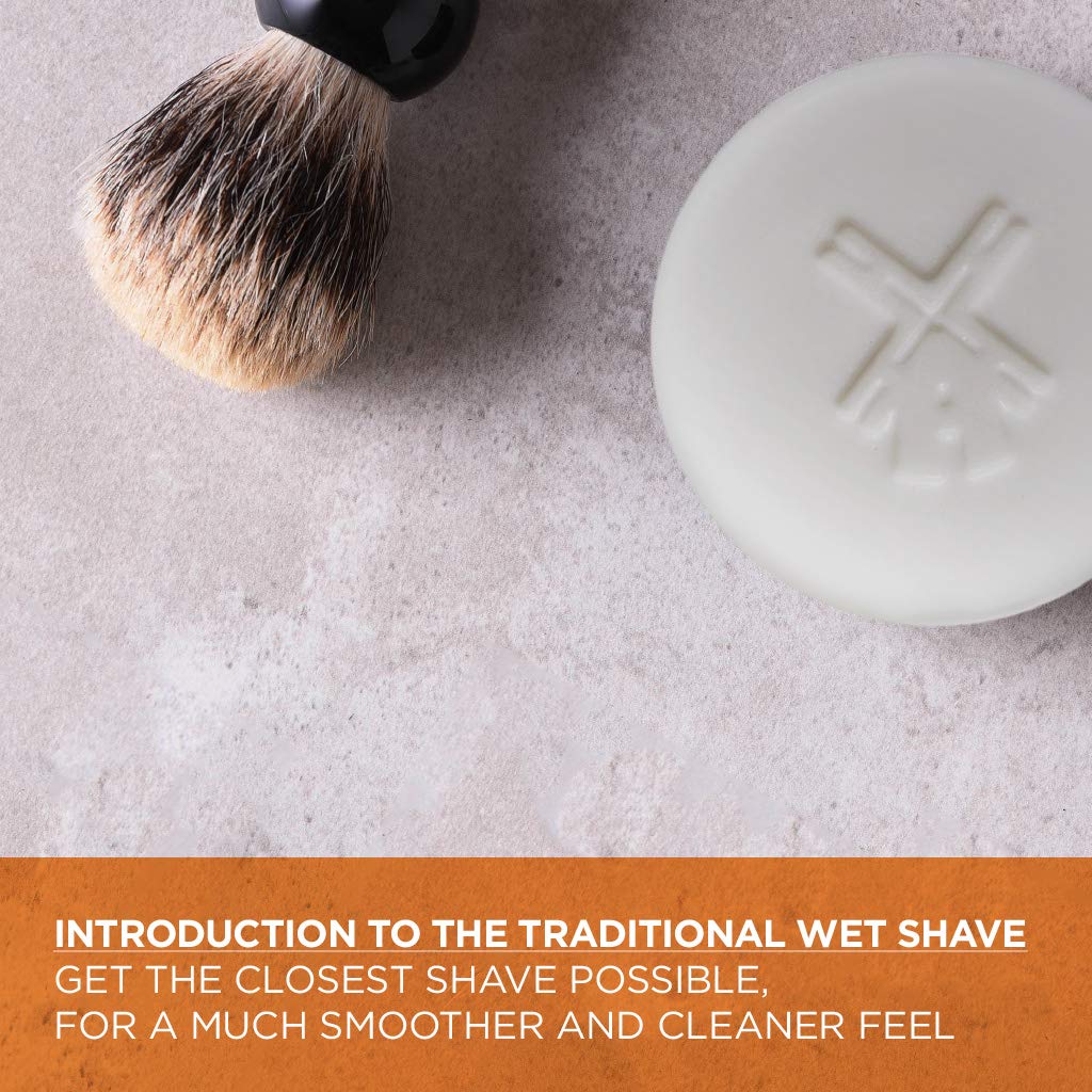 Van Der HagenĀ® Luxury Shaving Set - Total Men's Wet Shaving Kit w/Boar Bristle Brush, Scented Luxury Soap, Stand and Apothecary Mug
