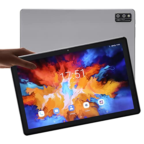 Tablet PC, 8GB RAM 128GB ROM 10.1in Smart Phone Tablet 4GLTE Mobile Calls Octa Core 5.0 100‑240V for Travel for Home (US Plug)