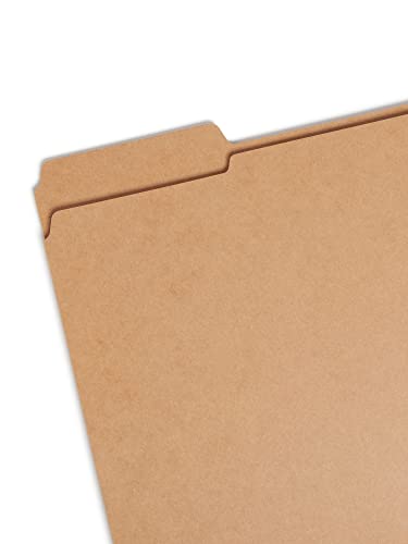 Smead File Folder, Reinforced 1/3-Cut Tab, Letter Size, Kraft, 100 Per Box (10734)