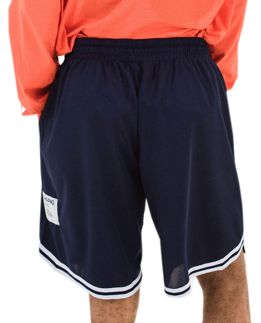 Spalding Men's Athletic Dry Mesh Basketball Short, Maroon/Canary, M