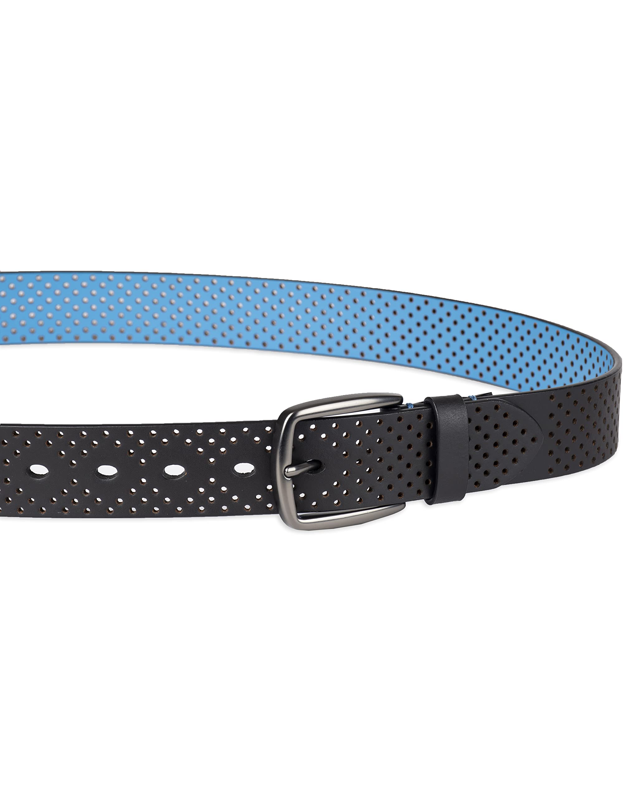Tommy Bahama Men's Casual Perforated Strap Belt, Black, Large