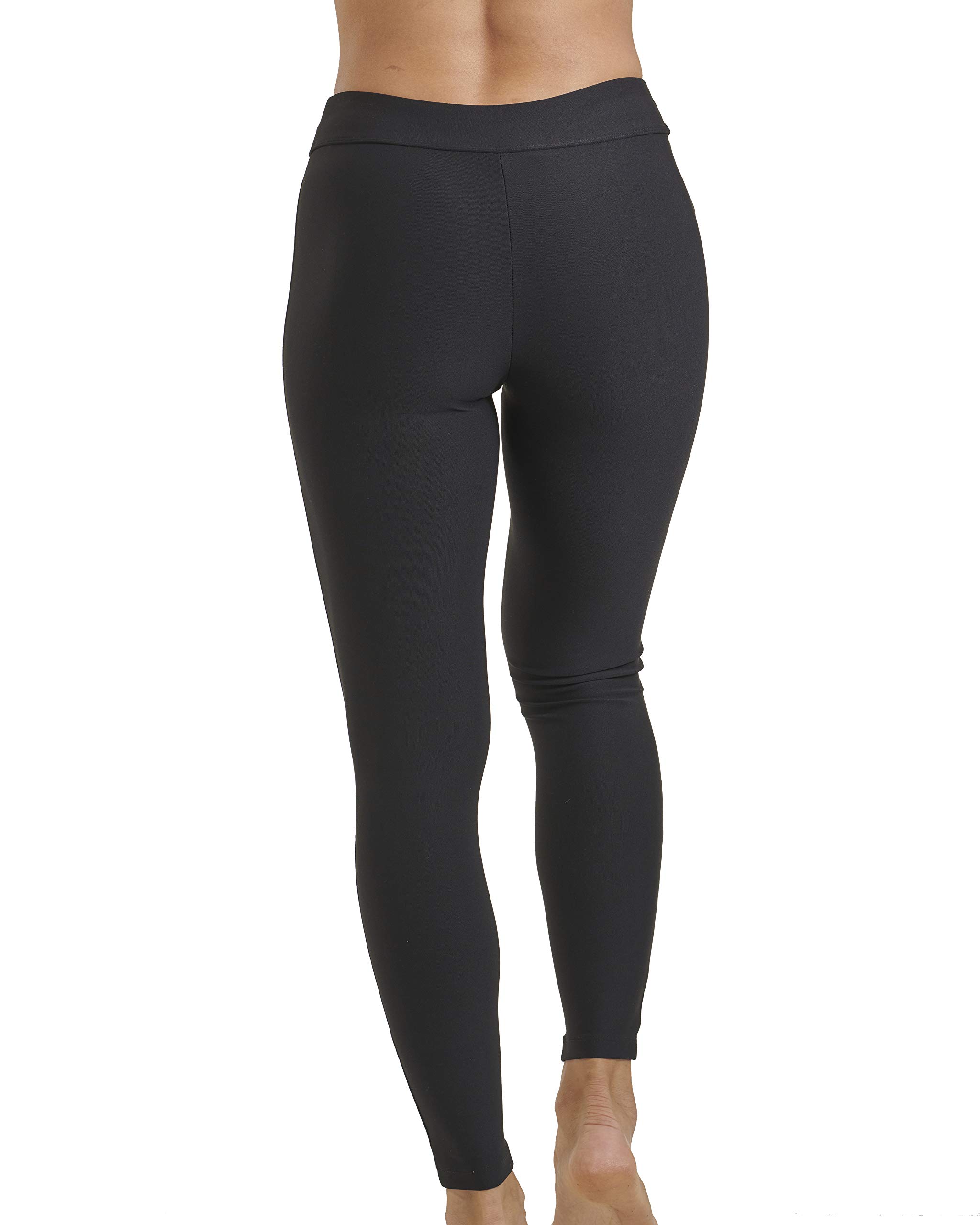 Spalding Women's Activewear Polyester Ankle Legging, Regular or Plus Size, Black, 2X