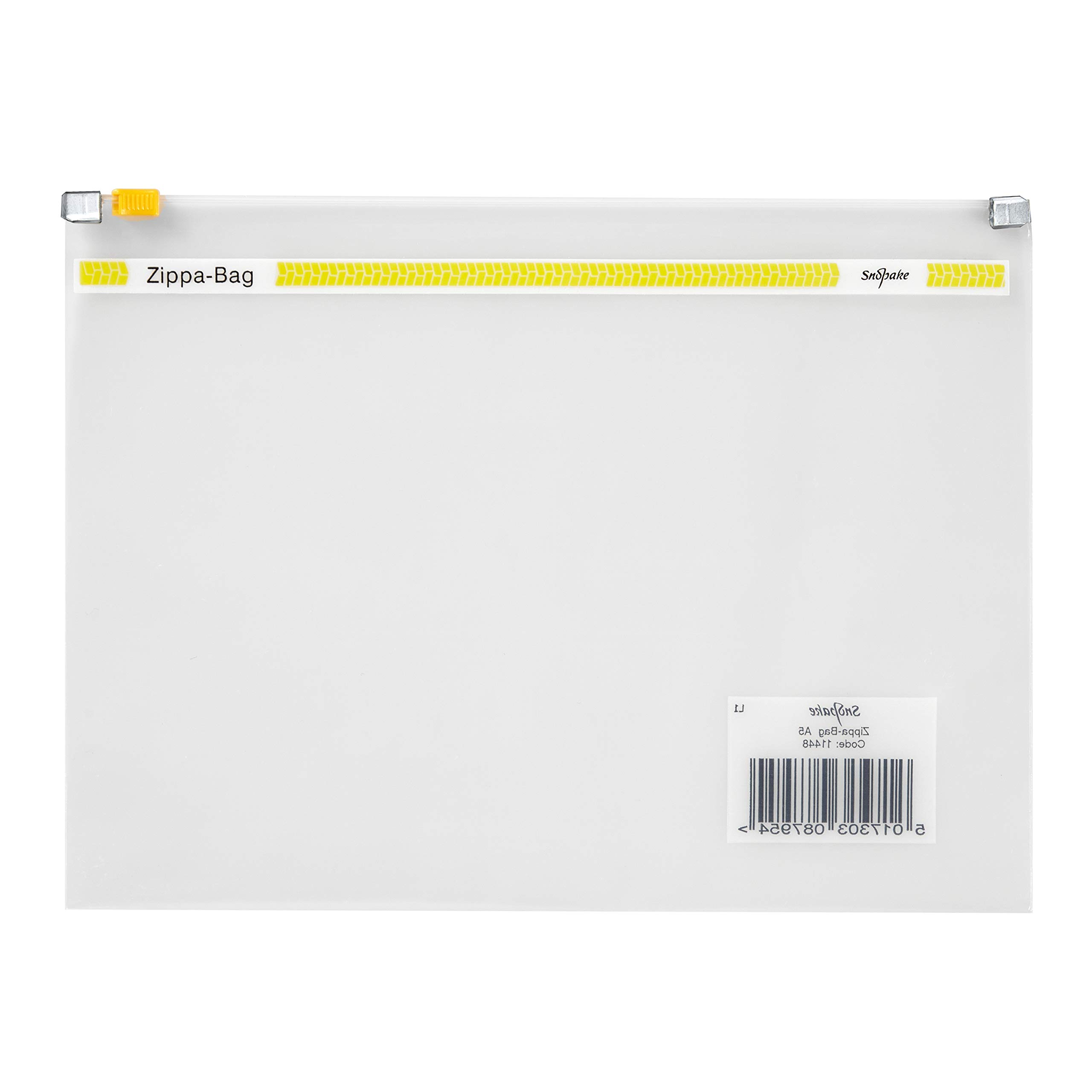 Snopake A5 250x180mm Zippa Bag with Tops - Transparent/Assorted (Pack of 25)