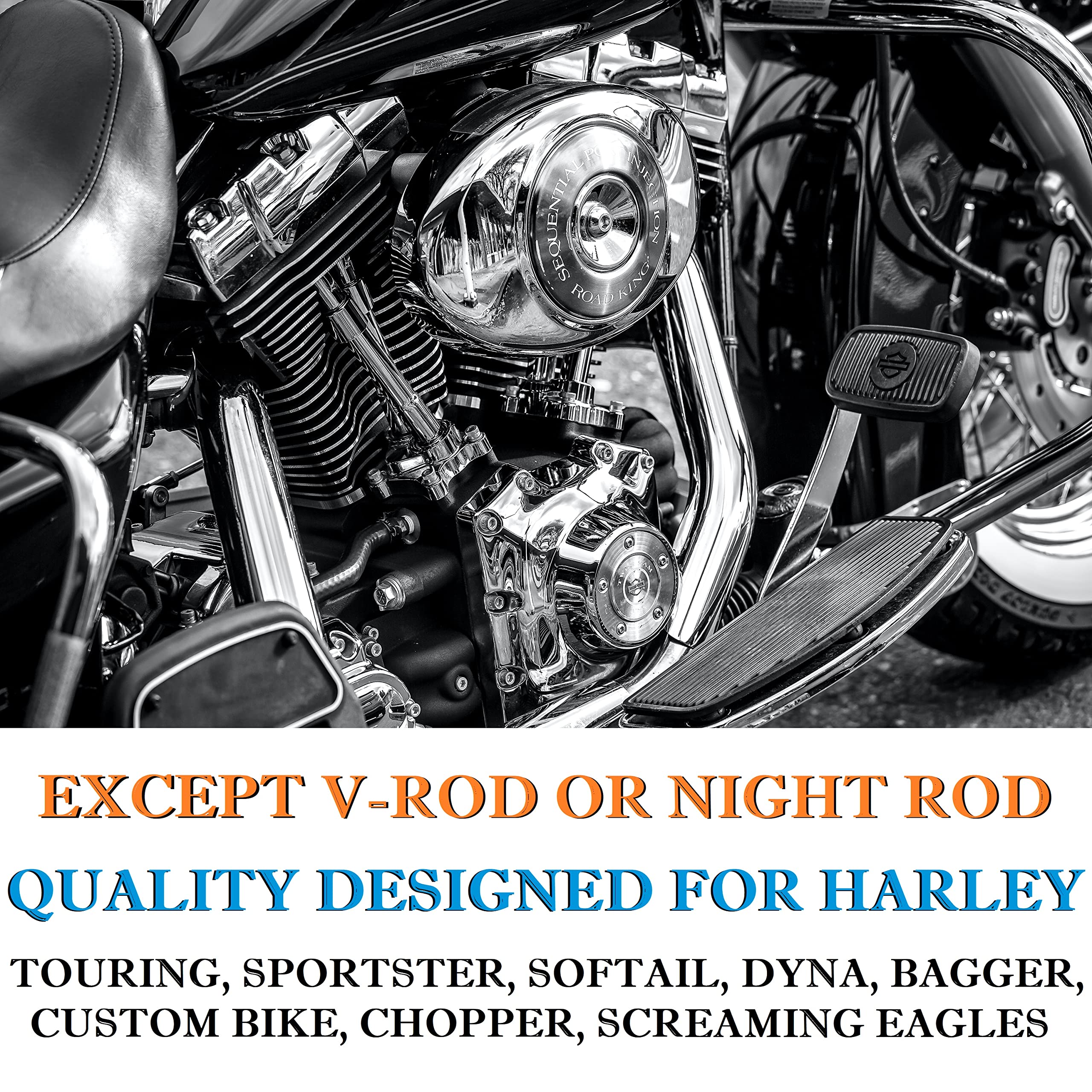 vanjoy Exhaust Gasket for Harley, Made of Graphite and Steel Mesh for 1984-later Most Harley Davidson Bikes, Touring, Sportster, Dyna, Softail, Evo, etc. 1 Pair 2pcs