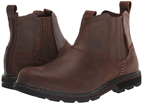 Skechers Men's Blaine Orsen Ankle Boot,Dark Brown,9.5 M US