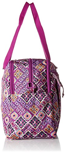 Vera Bradley Women's Lighten Up Weekender Travel Bag, Dream Diamonds, One Size