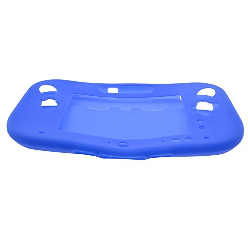Soft Anti-slip Silicone Protector Case Skin Cover Shell for Nintendo Wii U Gamepad (Black)