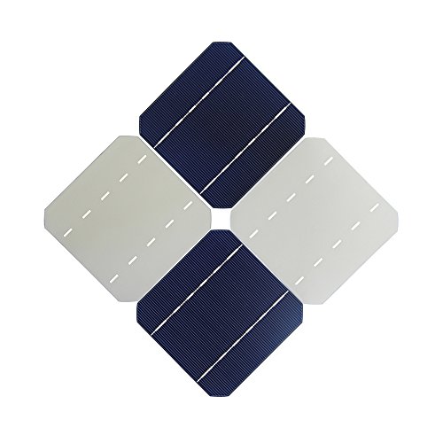 VIKOCELL 40Pcs 2.8W A Grade 125MM Monocrystalline Solar Cells 5x5 for DIY Solar Panel 100W