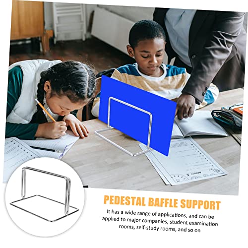 TIDTALEO Partition Holder Baffle Bracket Privacy Panel Holder escritorios de oficina Office Braces Metal partition Bracket Privacy Panel Bracket Kickstand Stainless Steel Partition