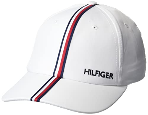 Tommy Hilfiger Men's Egon Baseball Cap, Classic White, OS