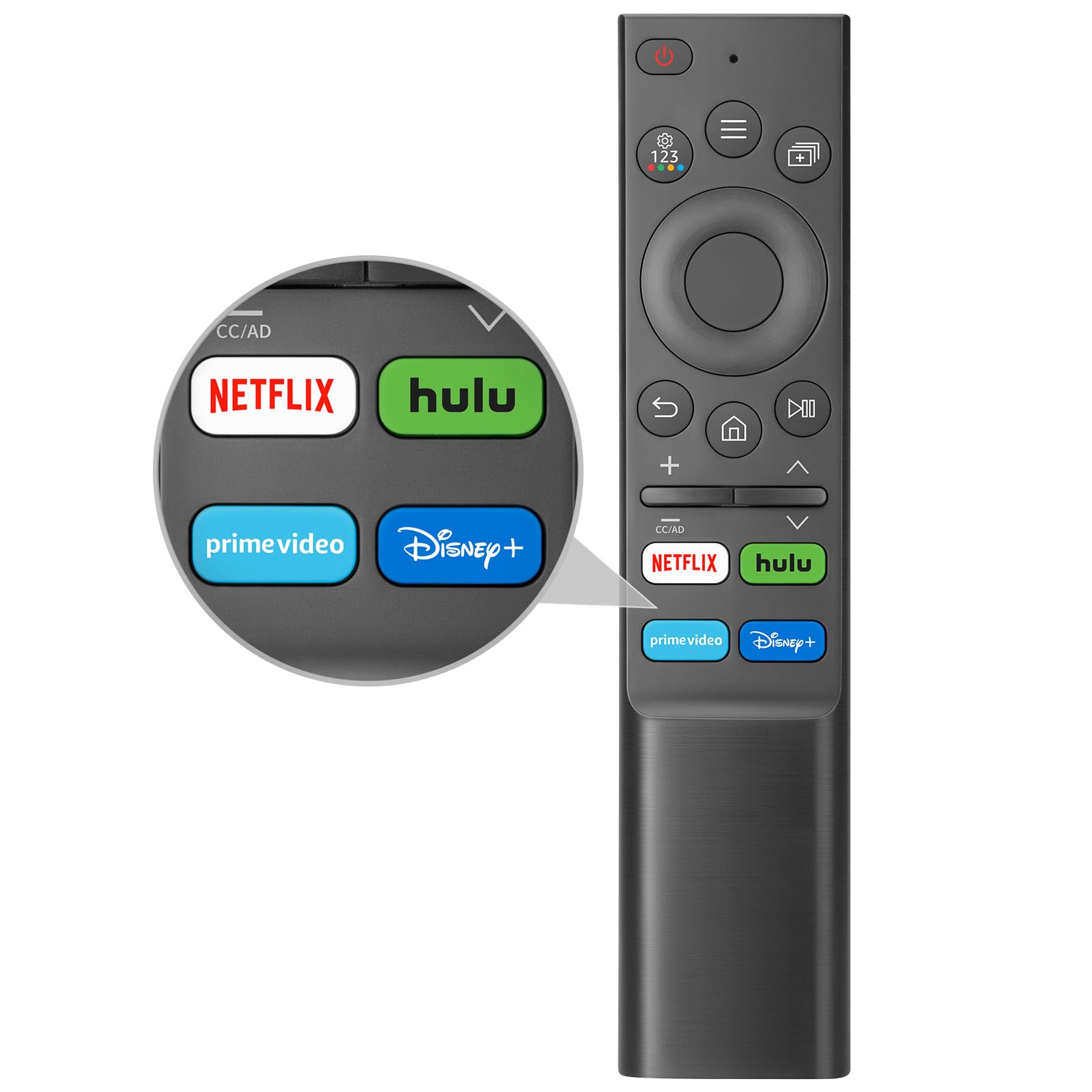 Universal Replacement Remote for Samsung-TV-Remote, Compatible All Samsung Frame Serif Crystal UHD Neo QLED OLED 4K 8K Smart TVs Monitors G65B G7 G70B G85SB M70B M8 S55BG97