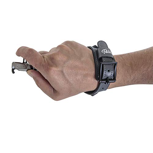 Trophy Ridge DrawPoint Archery Bow Release - Infinitely Adjustable Index Finger Release with 360-Degree Rotation, Customizable Length, Smooth Leather Wrist Strap