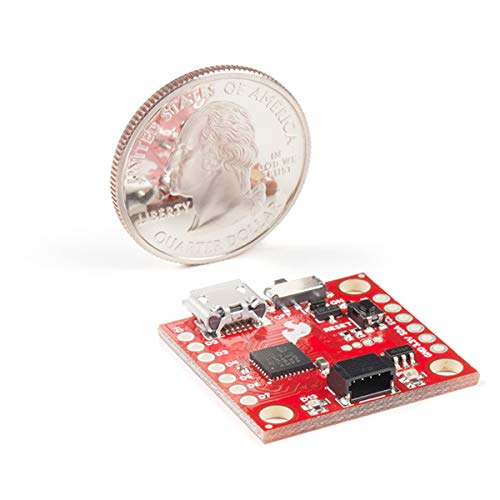 SparkFun Qwiic Micro-SAMD21 Development Board 1 inx1 in microcontroller Qwiic Connect System Micro-B USB Interface for Program Use Compatible with Arduino Platform or Python UF2 bootloader 3.3V Logic