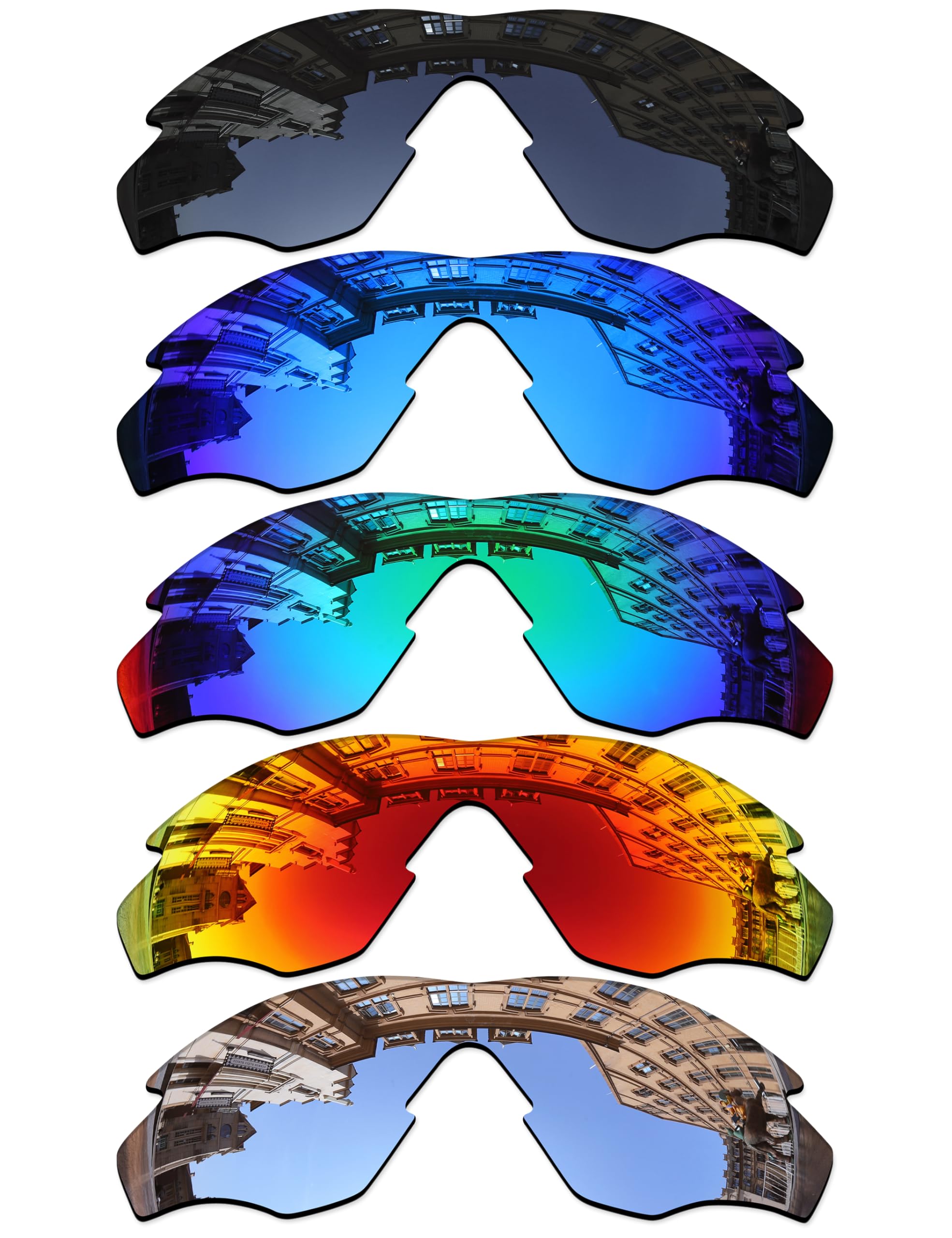 Vonxyz Set of 5 Lenses Replacement for Oakley M2 Frame Sunglass Combo Pack